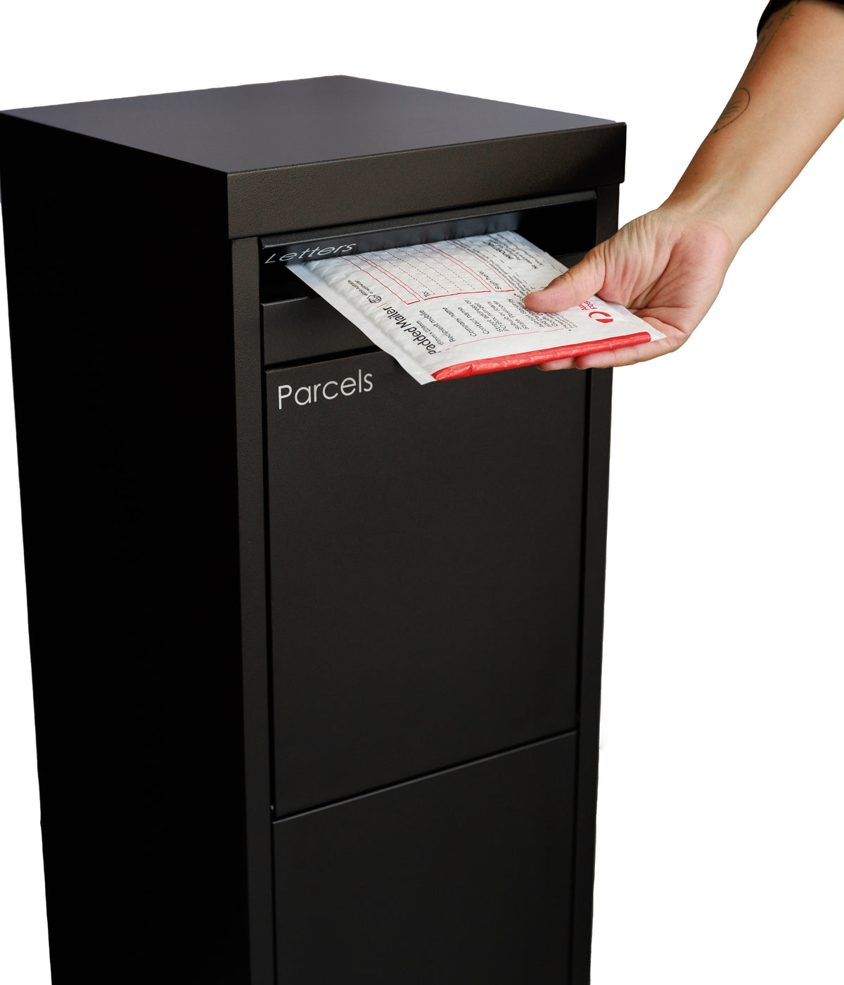 Nest Parcel Letterbox Black – Dagood Letterboxes