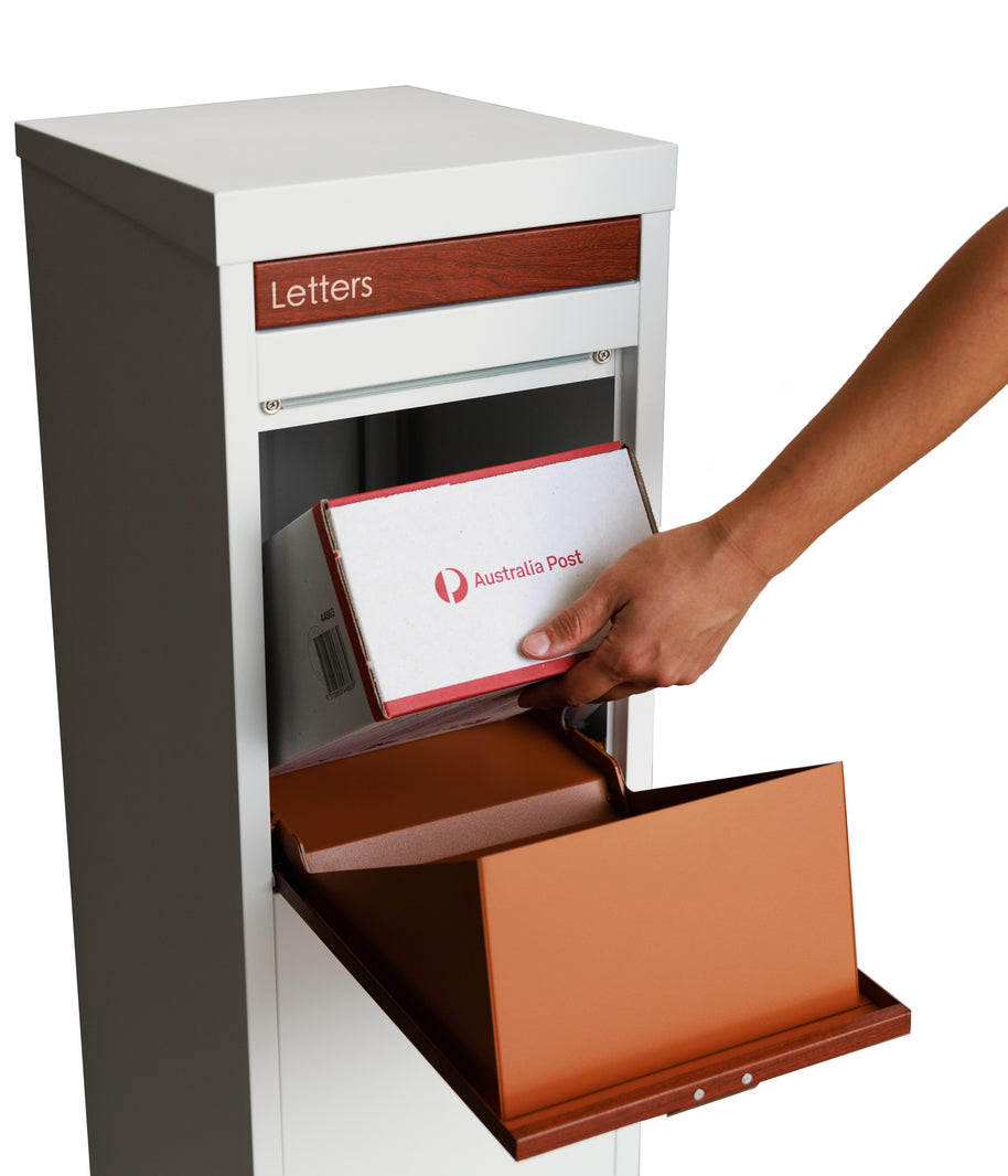 Nest Parcel Letterbox White – Dagood Letterboxes