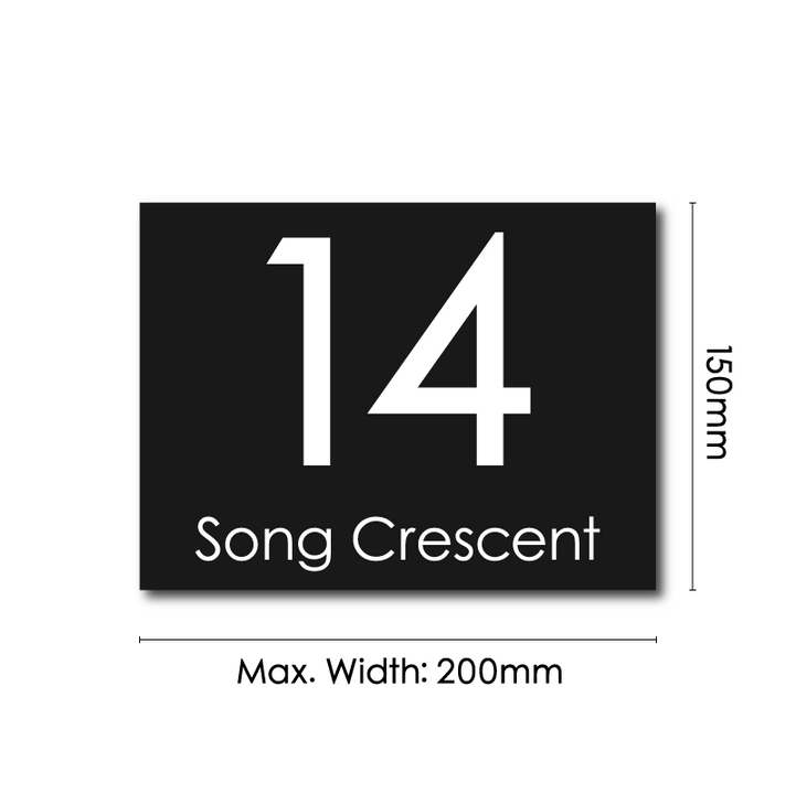 Small Custom Sign + Decal Sticker – Dagood Letterboxes