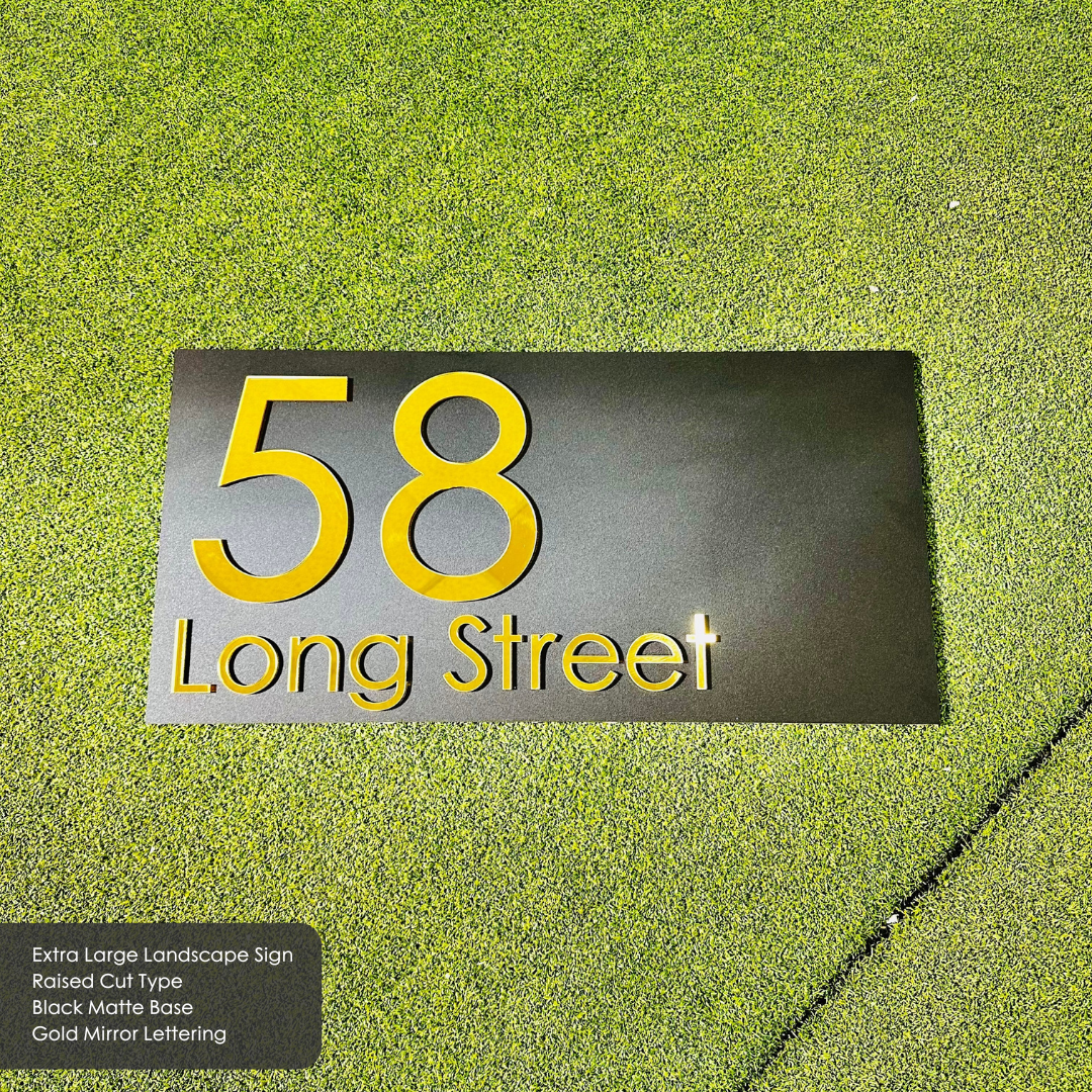 Extra Large Custom Sign - Laser cut – Dagood Letterboxes
