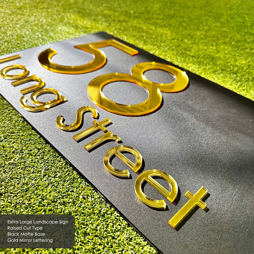 Extra Large Custom Sign - Laser cut – Dagood Letterboxes